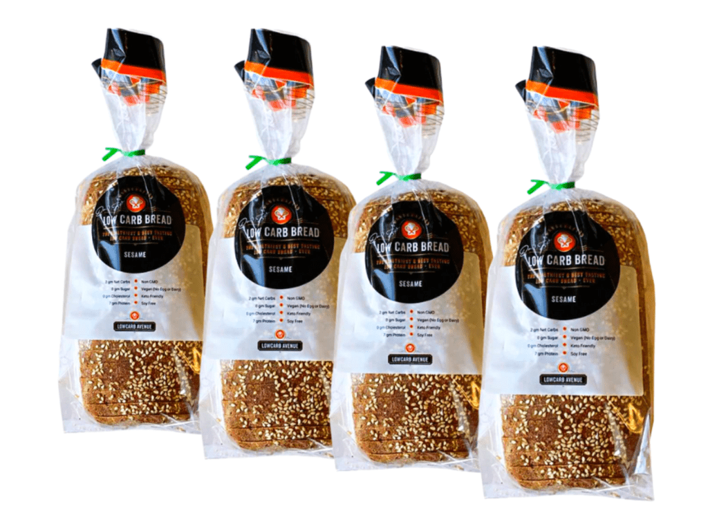 Vegan Bread - Keto Sesame Seed Bread (4 Pack)