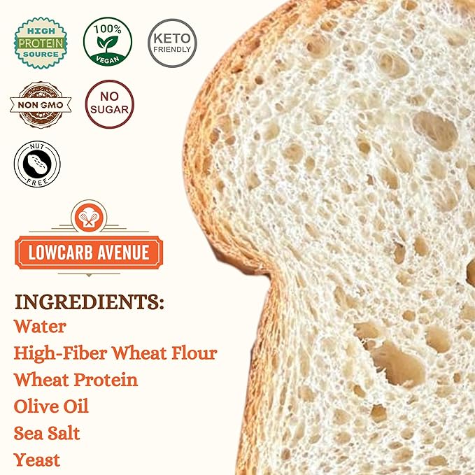 Classic Parisian Low Carb Sourdough Sandwich Bread(5 Pack)