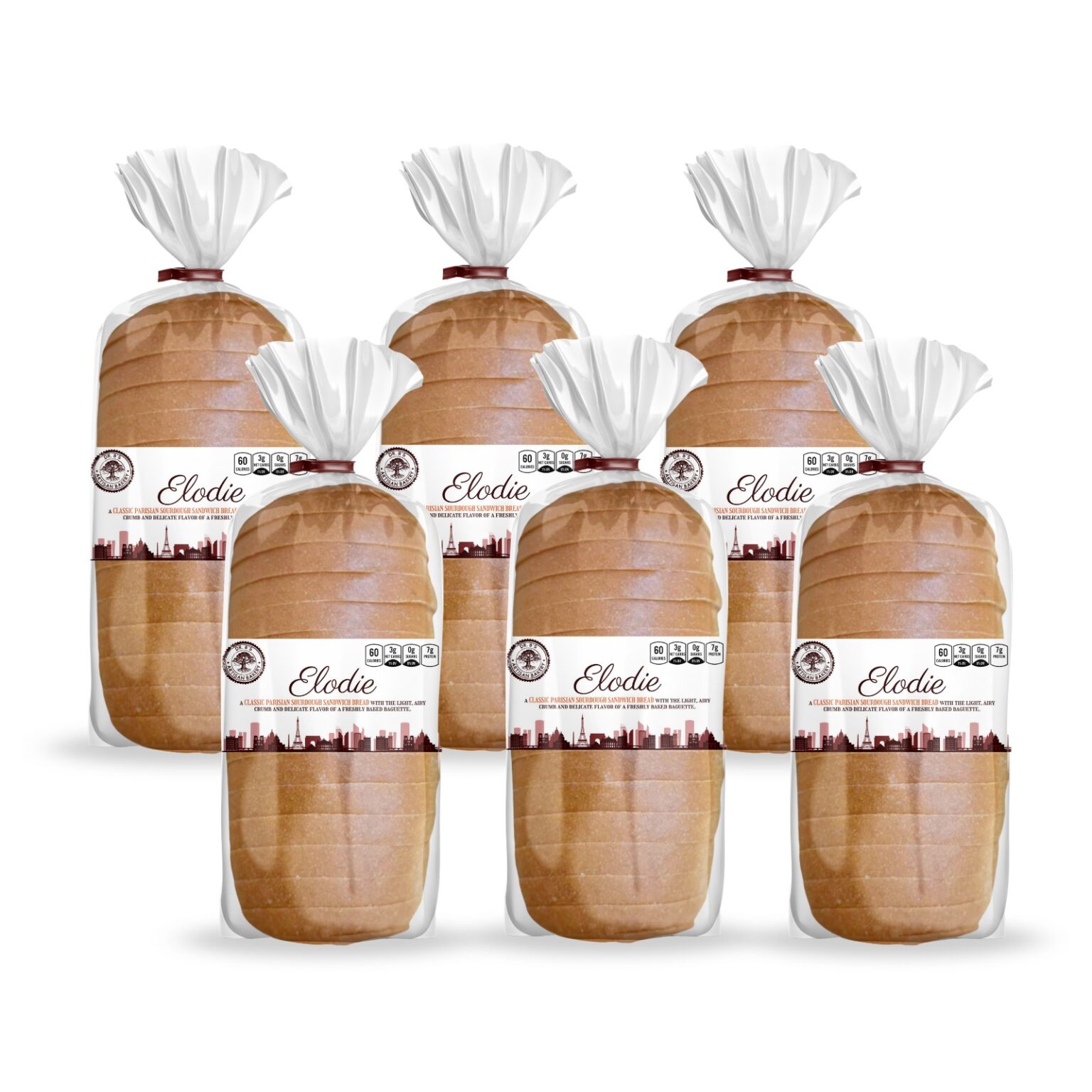 Fresh Artisan Sourdough Sandwich Bread (6 Pack)